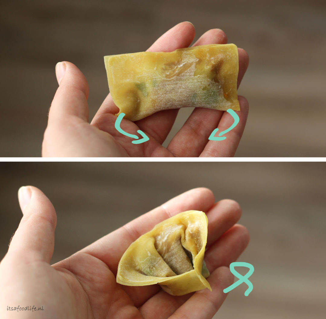 Dumplings met pompoen, zongedroogde tomaat en yoghurtsaus - It's a food ...